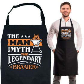 Braai Apron for Men - The Man The Myth The Legendary Braaier | Shop ...