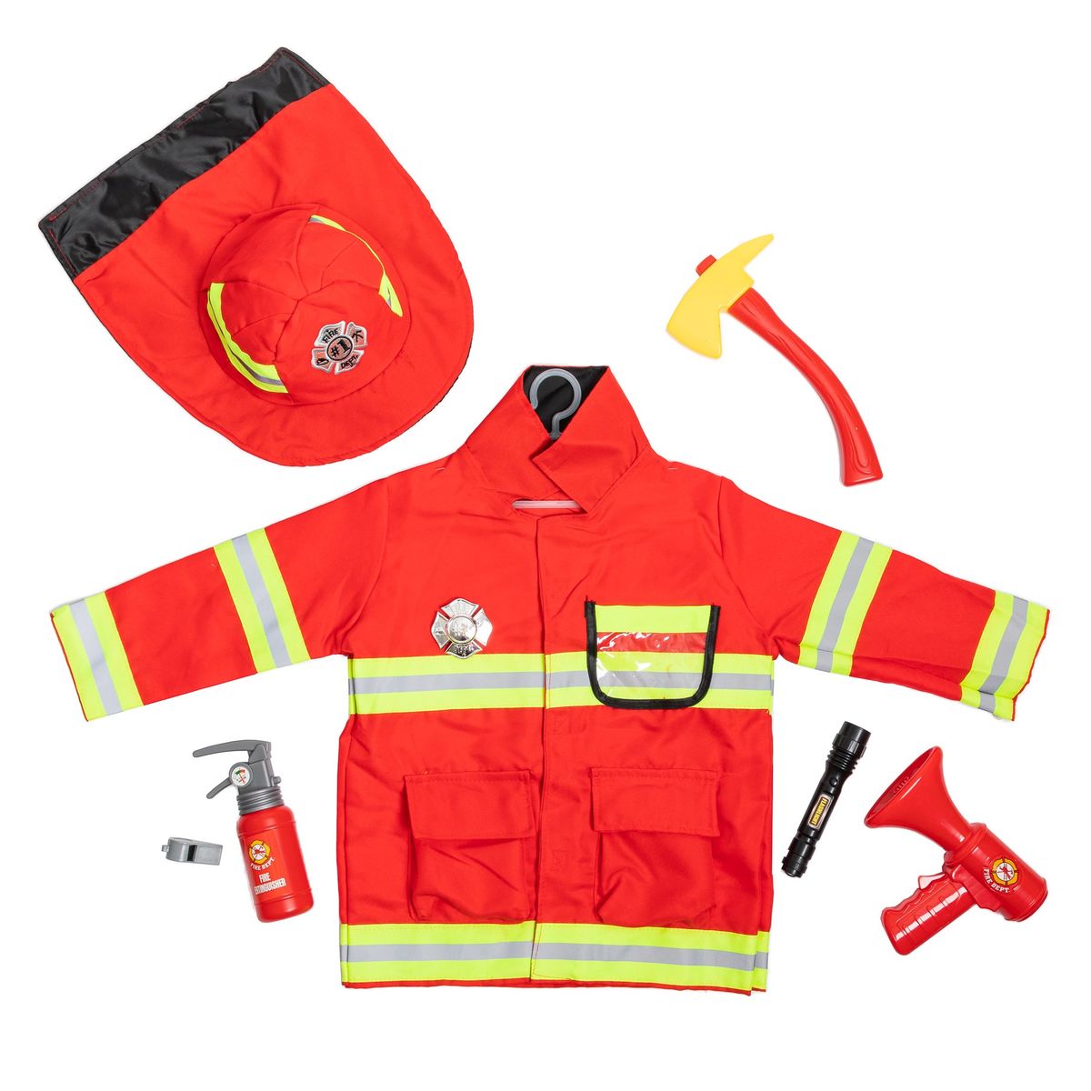 Fireman Costume With Hat Torch Loud Speaker & Accessories | Shop Today ...
