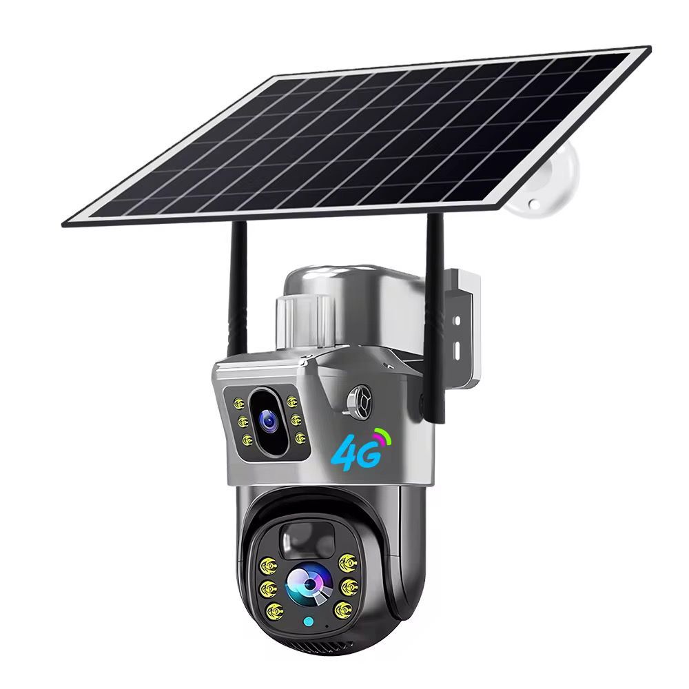 Solar 4G SIM Security Camera 4MP Dual Lens-360 Motion Detection-Day ...