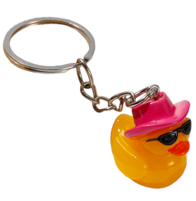 Versatile Key Ring With Quirky Duck Design - Yellow/Pink | Shop Today ...