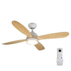 Inspire Ceiling Fan LED Metal White Plus Wood | Shop Today. Get it ...