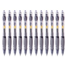 12 Pack Retractable Fine Gel Pen 0.7mm Black Ink Ball Point Pens | Shop ...
