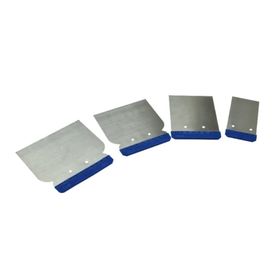 4 Sizes Flexible Steel Metal Cleaning Scraper Wide Filling Putty Knives ...