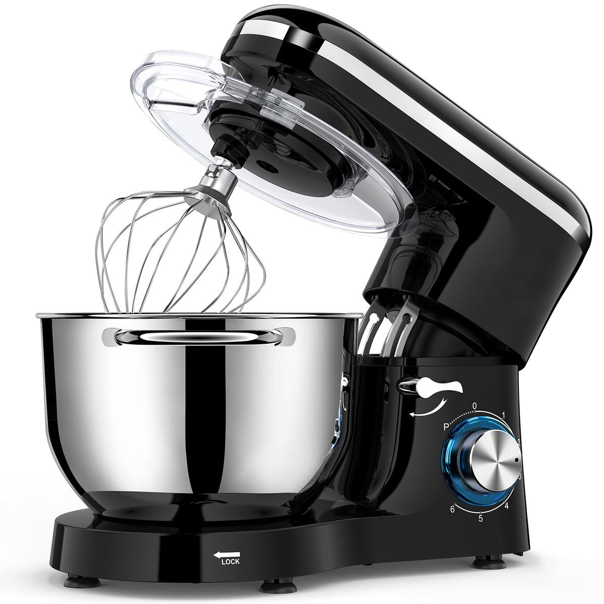5.5l Electric Kitchen Food Processor 1500w Stand Mixer with 6 Speed ...