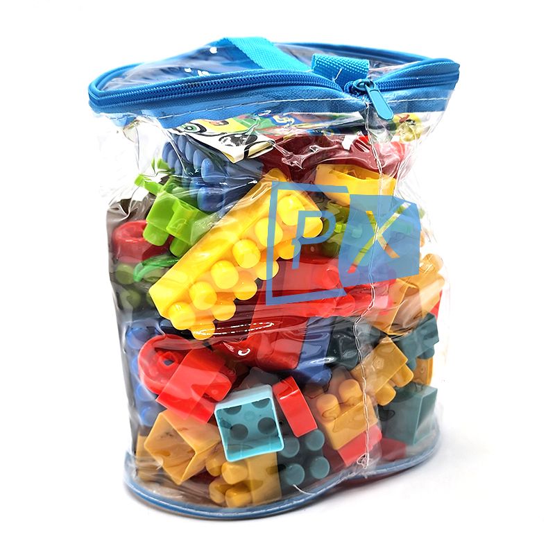 Px Building Blocks- Oval Zipper Bag - Stackable Interlocking Bricks-100 ...