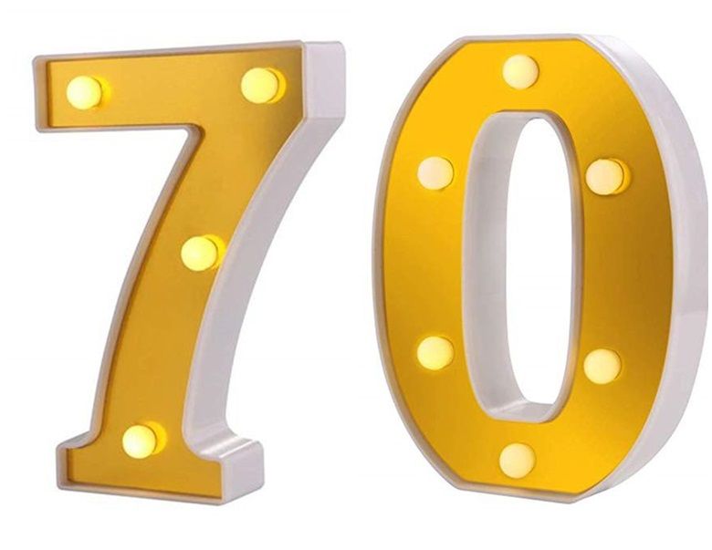 LED Number Tabletop Light -70 | Shop Today. Get it Tomorrow! | takealot.com