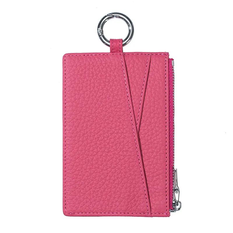 Slim Genuine Leather ID Card Bag Mini Coin Purse Card Holder | Shop ...