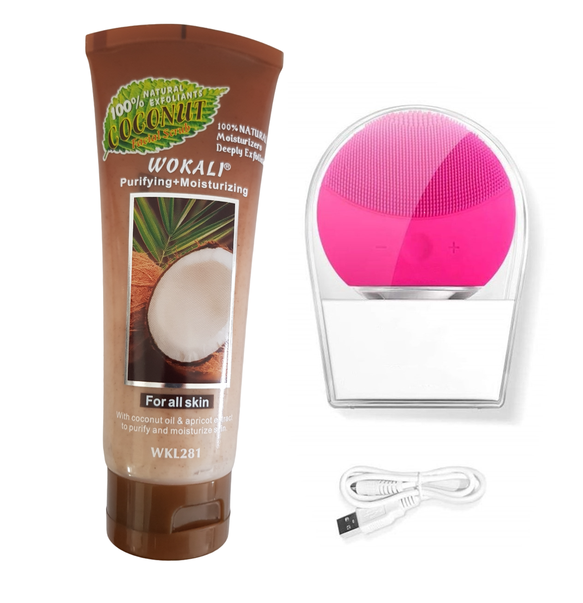 Award Winning Coconut Face Scrub With Electronic Face Massager - 120ml ...