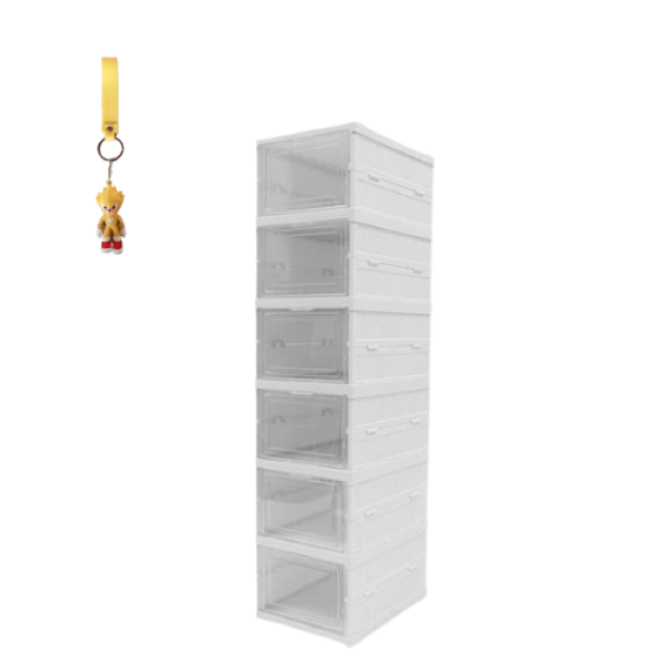 Foldable 6 layer Shoe Rack and Key Holder | Shop Today. Get it Tomorrow ...