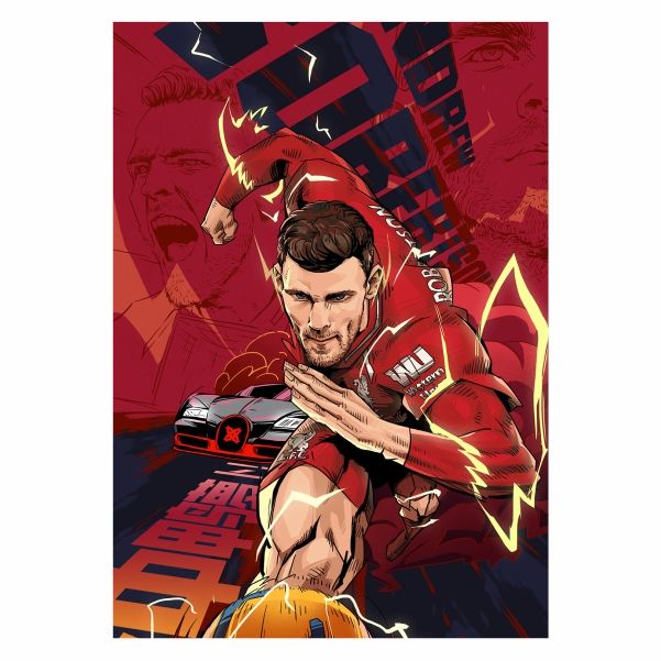 Andrew Robertson The Flash Abstract - A1 poster | Shop Today. Get it ...