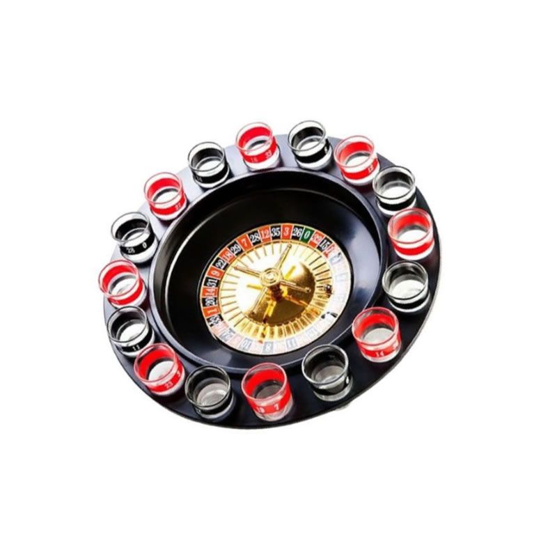 Adult 16 Alcohol Shot Glass Roulette Drinking Board Game Set | Shop ...
