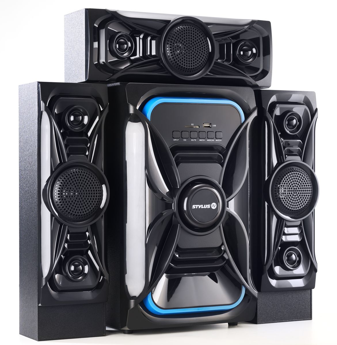 Stylus AV Blizzard 3.1 Speaker System - 700W Max Power, Bluetooth & FM ...