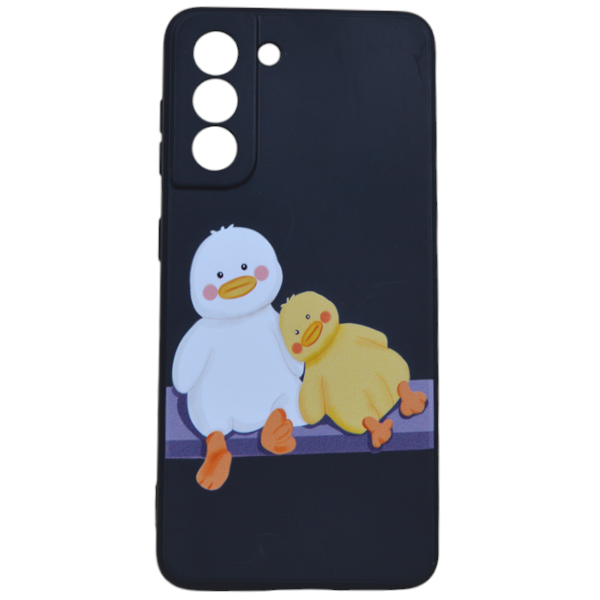 High Quality Ducks Print Phone Case For Samsung Galaxy S21 Plus - Black ...