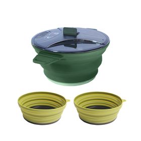 Outdoor Collapsible Camping Pot & Bowl Set of 3 | Shop Today. Get it ...