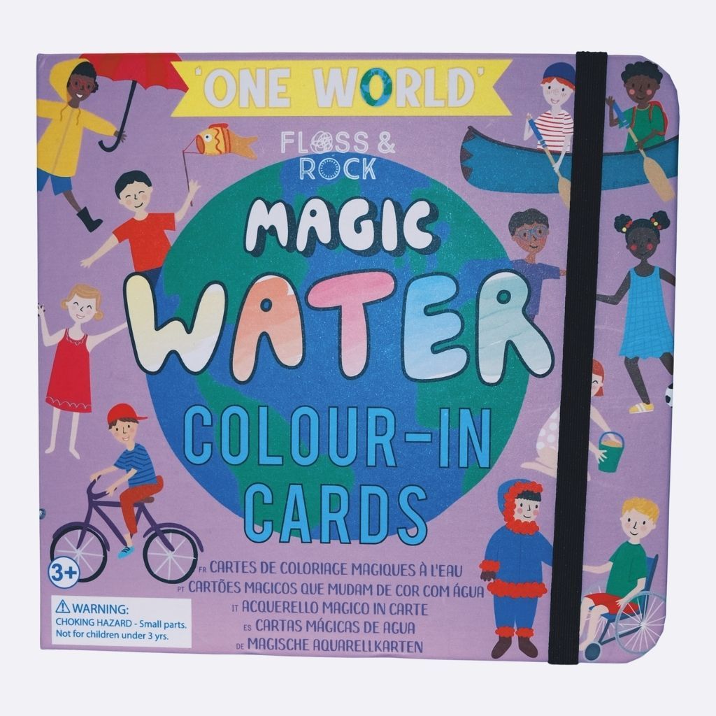 Floss & Rock Magic Colour Changing Water Cards Children of the World ...