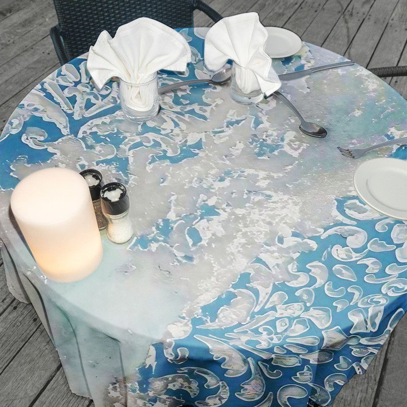 Victorian Blue Round Tablecloth | Shop Today. Get it Tomorrow ...