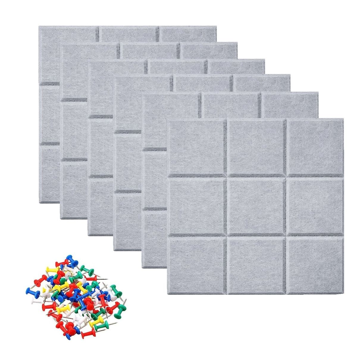 Felt Message Picture Board Wall Panels 6Pcs Set | Shop Today. Get it ...