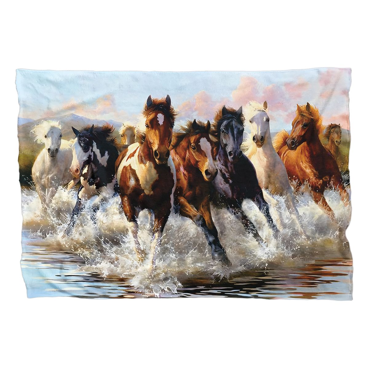 Running Horses Large Light Weight Fleece | Shop Today. Get it Tomorrow ...
