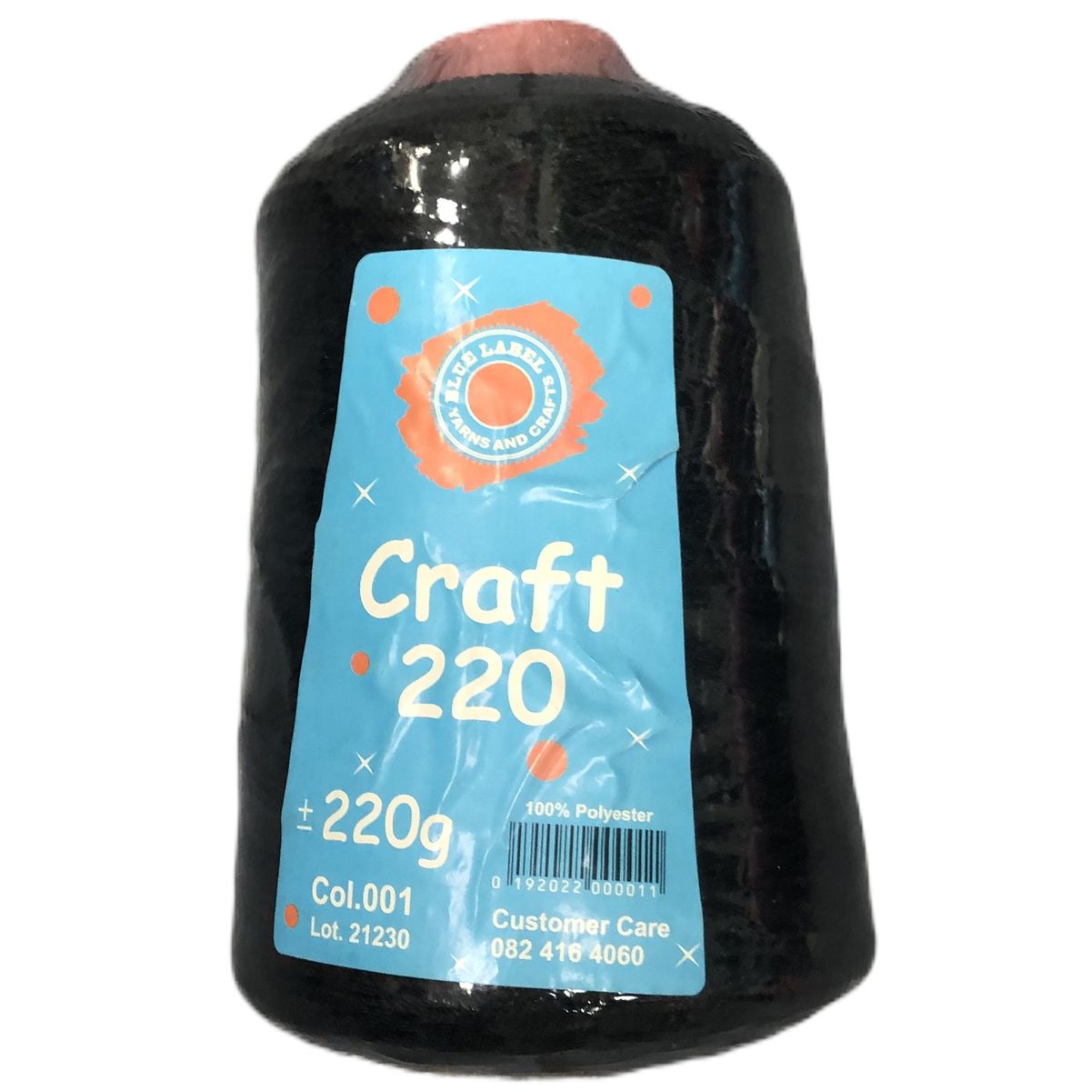 Craft 220 Polyester Double Knit Yarn Black, Knitting / Braid / Wig ...