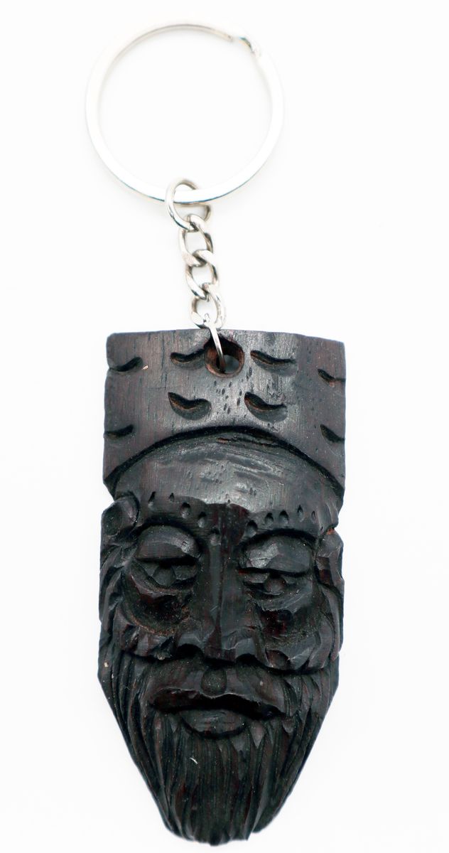 African Ebony Hand Carved Old King Face Key Ring | Shop Today. Get it Tomorrow! | takealot.com