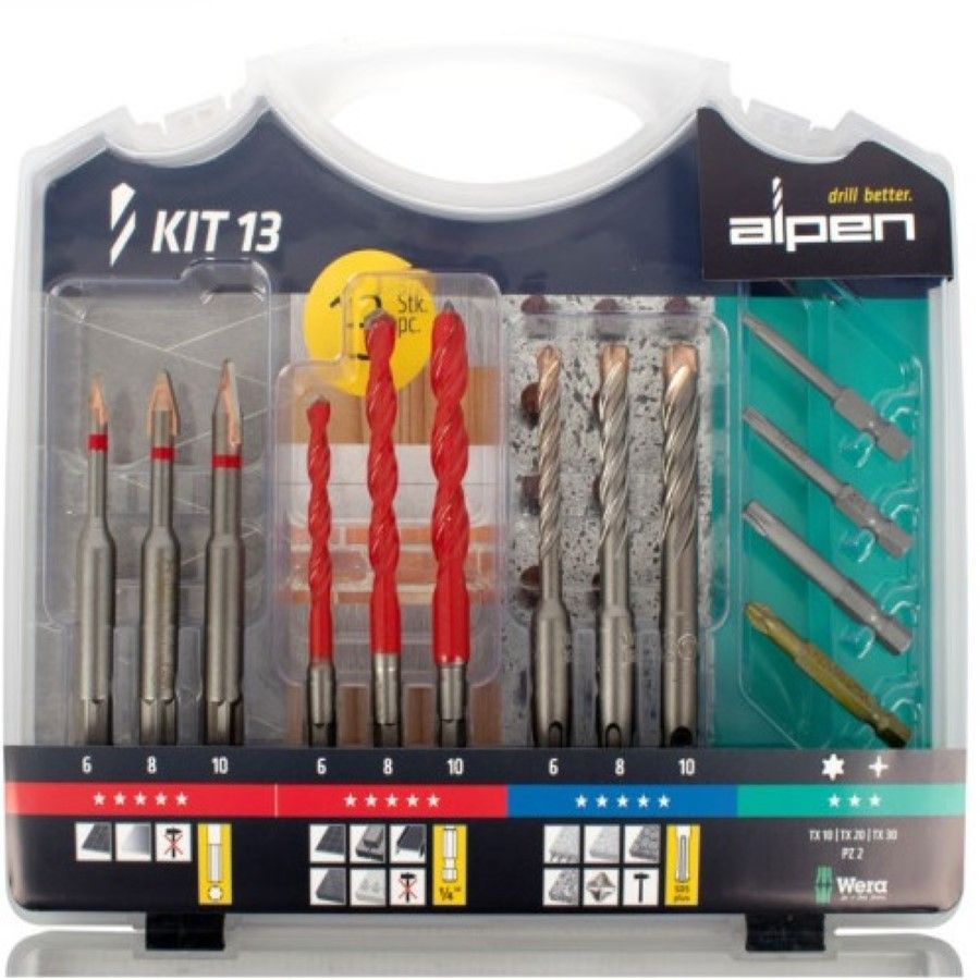 Alpen Kit 13 -13 pcs Drill-screw set | Shop Today. Get it Tomorrow ...
