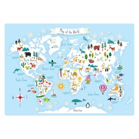 Kids World Map Poster (A1) | Shop Today. Get it Tomorrow! | takealot.com