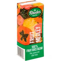 Rhodes 100% Fruit Juice Fruit Medley 24 x 200 ML | Buy Online in South ...