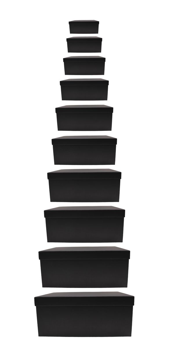 Solid Color 10-Piece Nesting Gift Box Set Storage Box with Lid | Shop ...