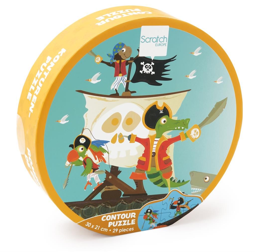 Scratch Puzzle Compact Mini Contour Puzzle Pirate 29 Pieces | Shop ...