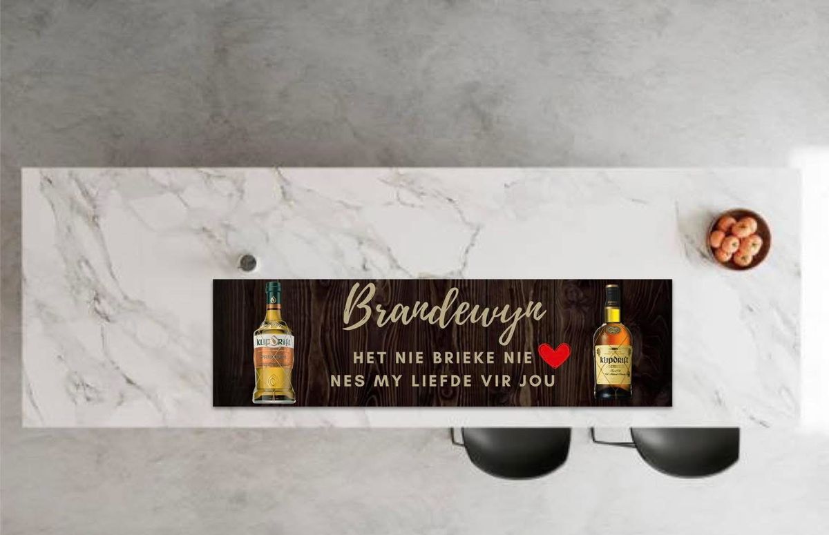 Neoprene Bar Mat: Brandewyn het nie brieke nie | Shop Today. Get it ...