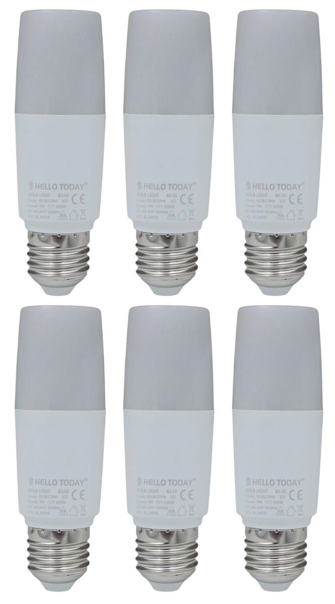 Hello Today E27 LED 9W Stick Light Bulb - 6 Pack | Shop Today. Get it ...