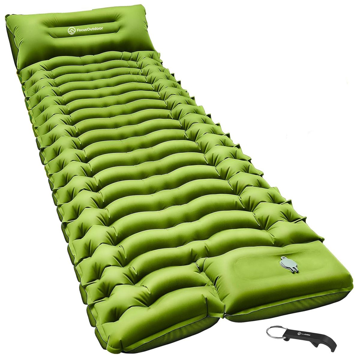 FocusOutdoor Ultralight Camping Mattress with Built-in Foot Pump ...