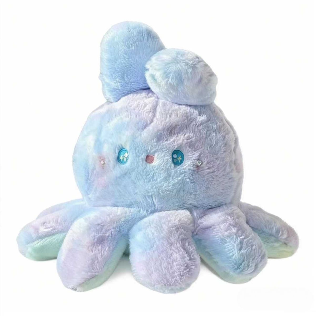 Colorful octopus rabbit color-changing plush toy double-sided doll ...
