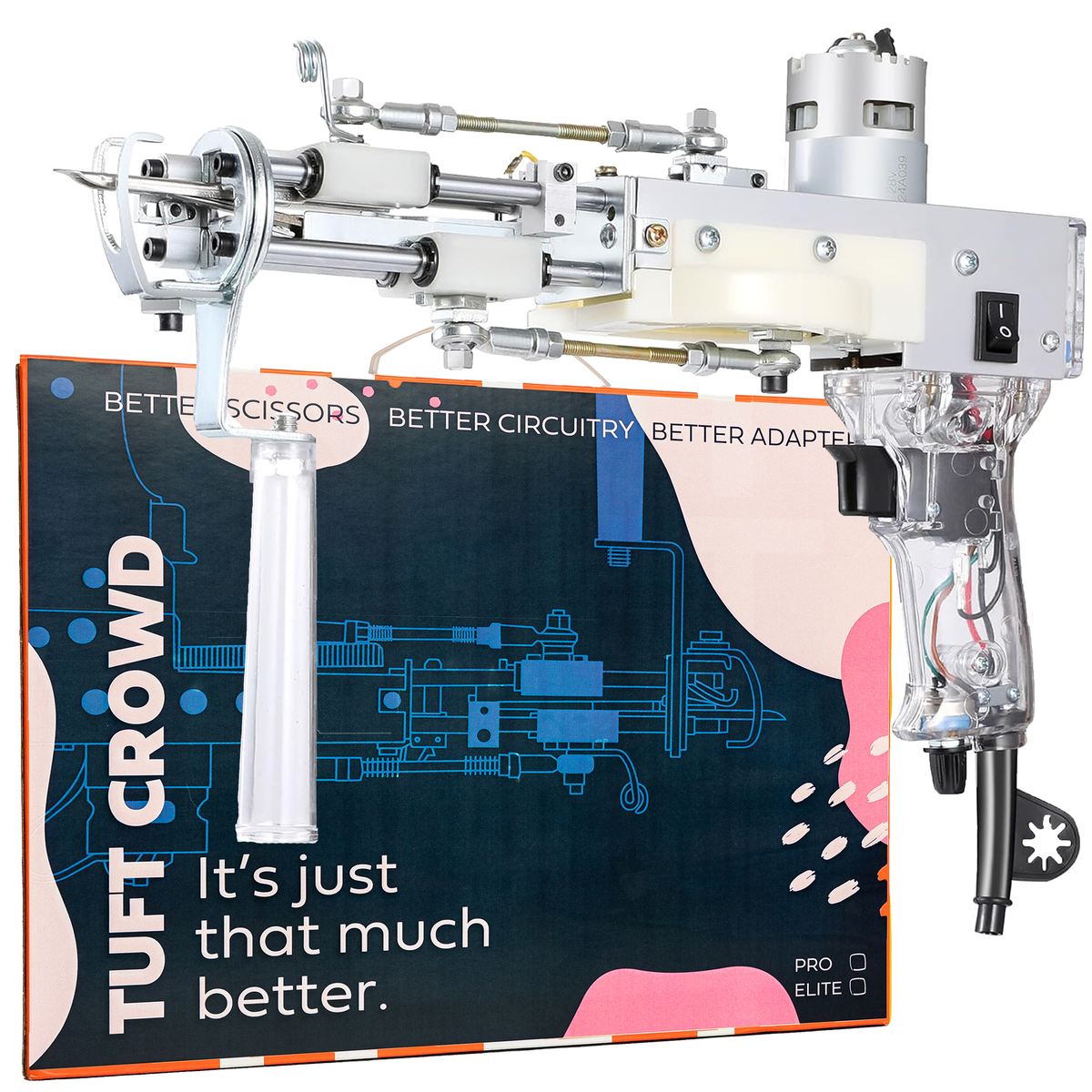 TUFT CROWD - Tufting Gun AK Elite The Duo 2 in 1 Cut & Loop Pile | Shop Today. Get it Tomorrow ...