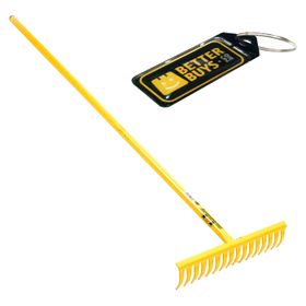 Garden Steel 16 Tooth Leaf Rake - 10 Pack - Yellow & Gel Key Holder ...