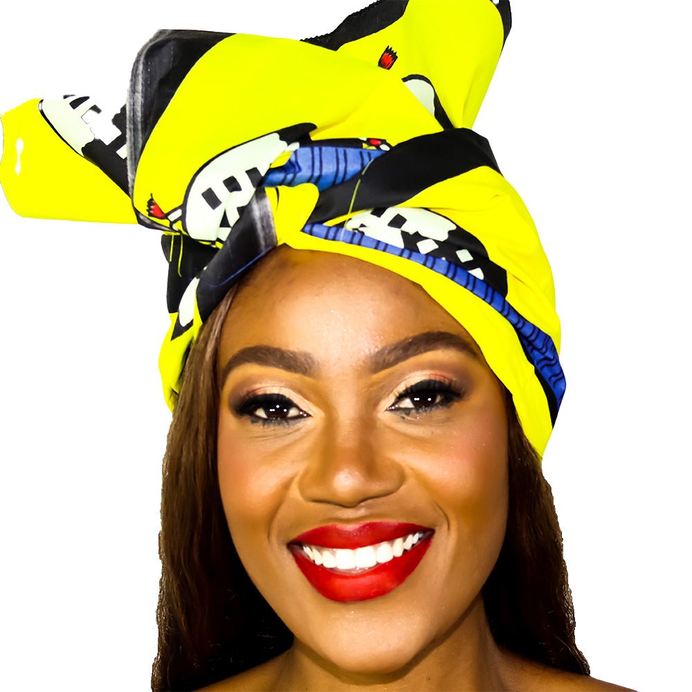 Africa Fashion House Yellow Swati Doek | Shop Today. Get it Tomorrow ...