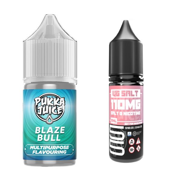 Pukka Juice DIY Shortfill with Pure Nic Salts Kit - Blaze Bull 55mg ...