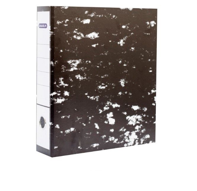 Marlin - Lever Arch File Black Mottle (Metal Compressor Only) x 5 ...