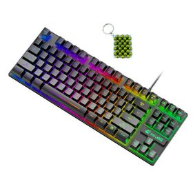 Andowl Mechanical Keyboard with LED Lights -& Key Holder | Shop Today ...