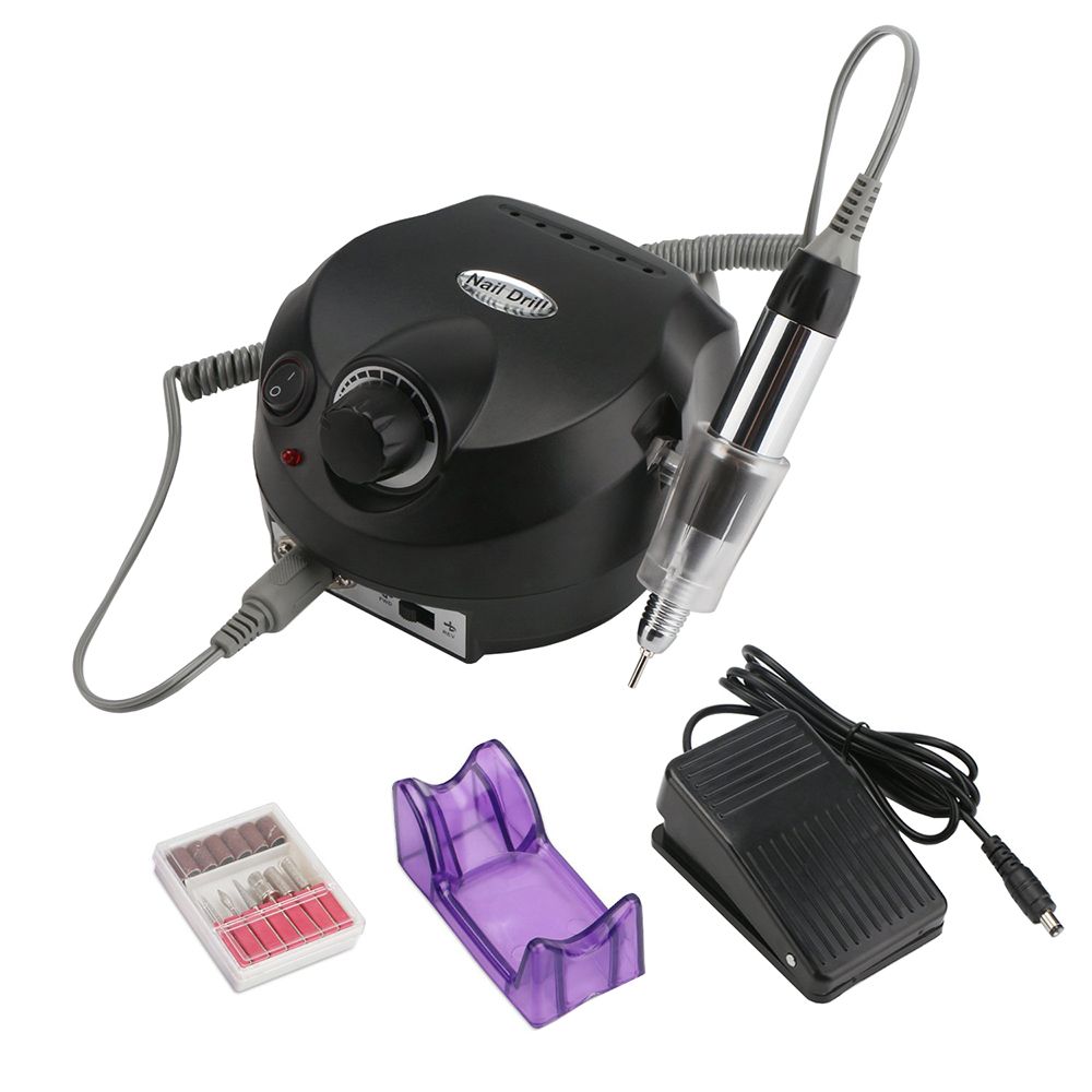 Professional Electric Manicure File Nail Drill Machine Kit Set - Black ...
