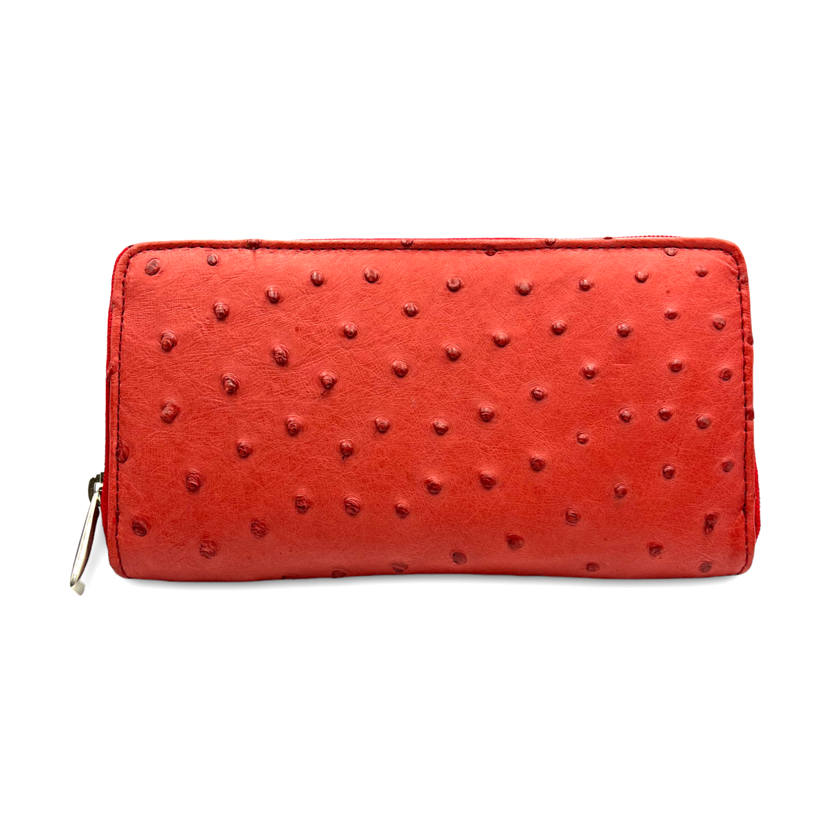 Genuine Ostrich Leather Zip Purse (The Diana) | Shop Today. Get it ...