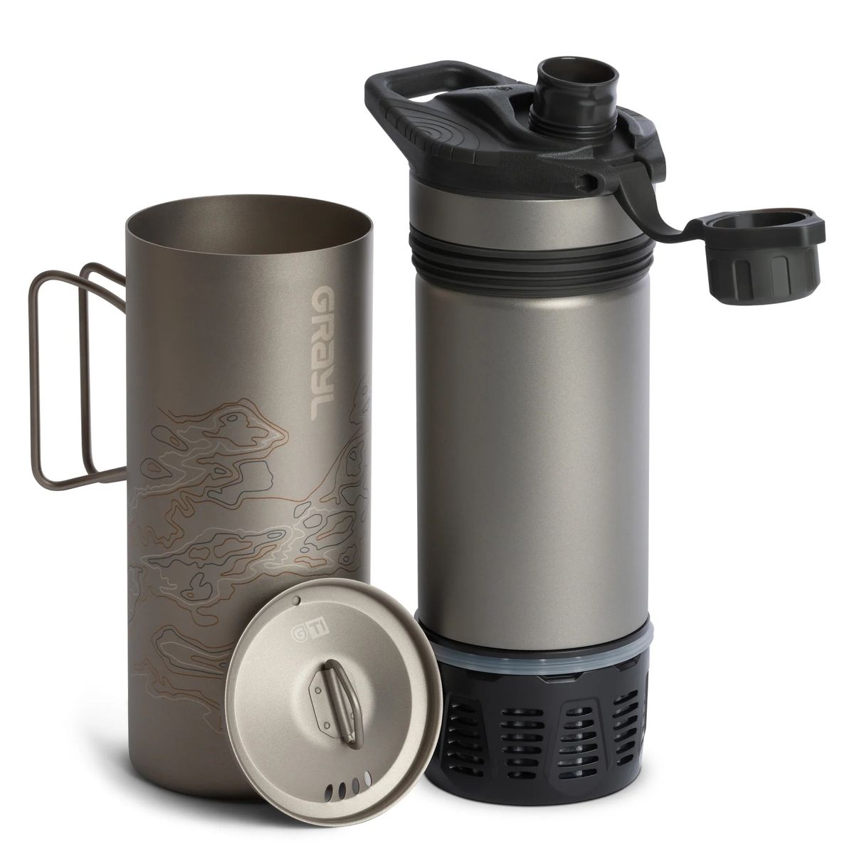Grayl Titanium GeoPress - Global Water Purifier & Fire Safe Cooking ...