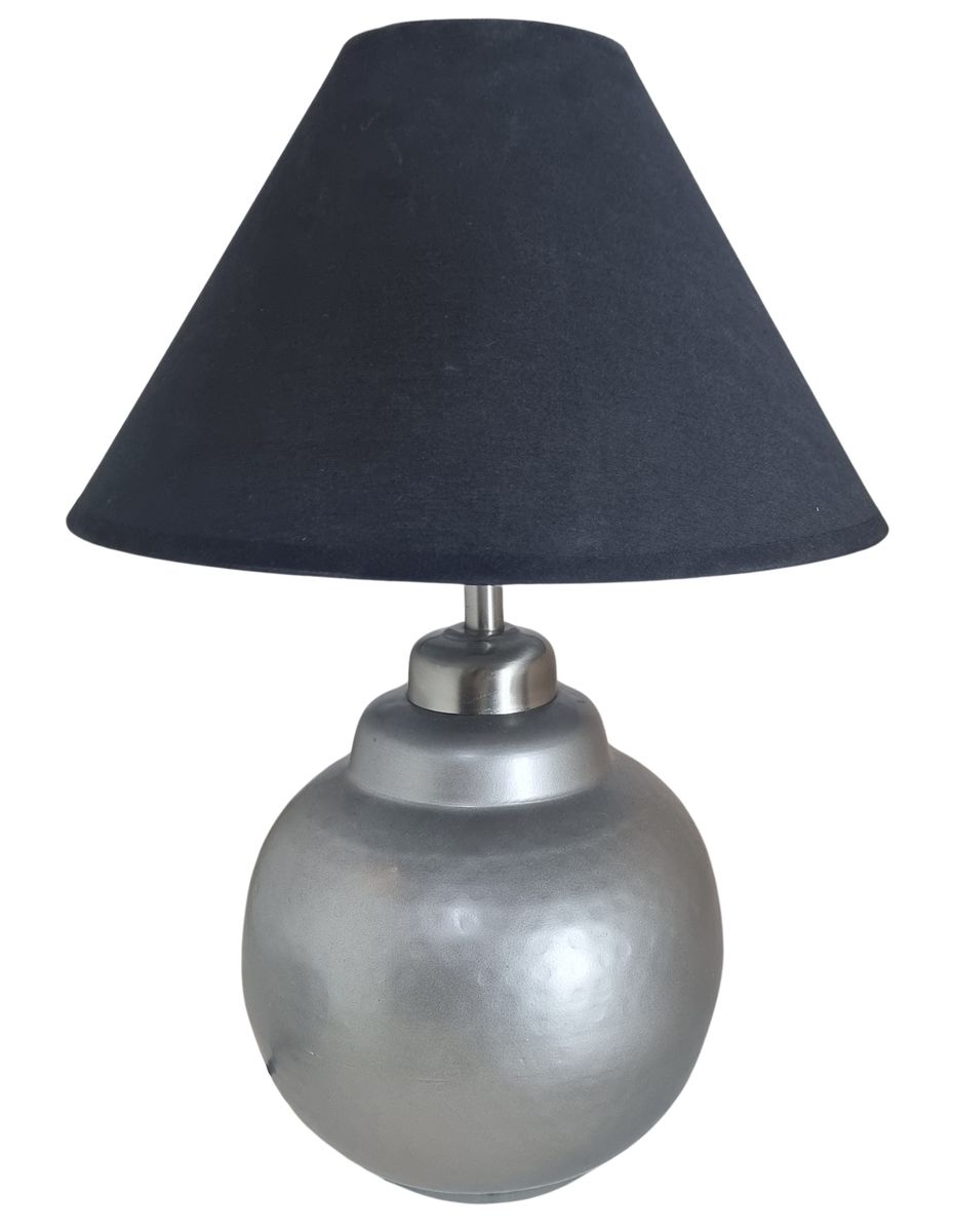 Lamps Silver Apple Table Lamp with Fabric Lampshade | Shop Today. Get ...