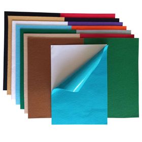 Self Adhesive Felt / Stick On Felt A4 Size - 15 Sheets in Assorted ...