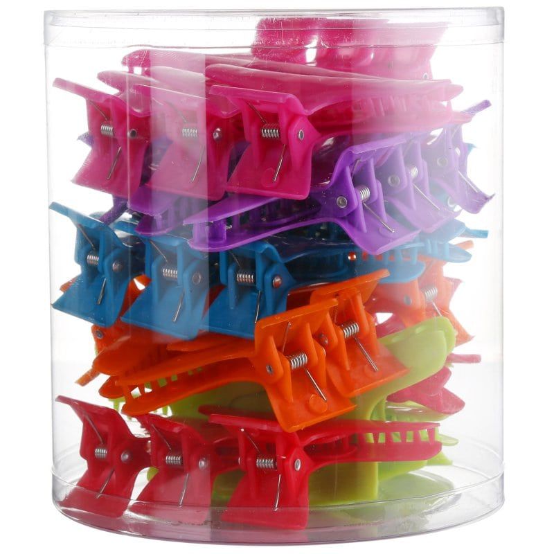 Hair Jaw Butterfly Clips/Hair Sectioning Clips - Candy Colour, 36/Tub ...