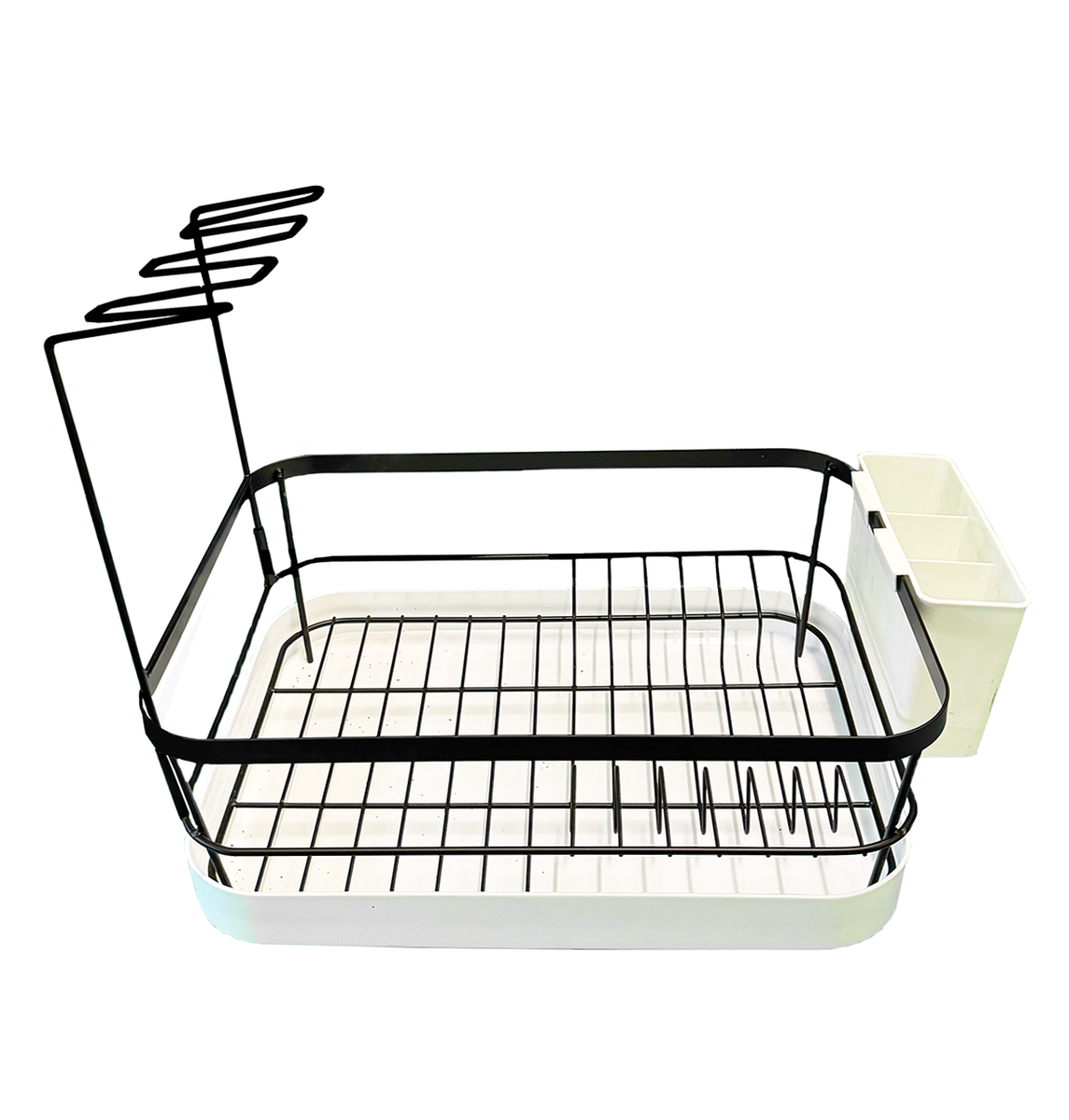 Simple Dish Drying Rack With Drain board, Small Dish Drainer for ...