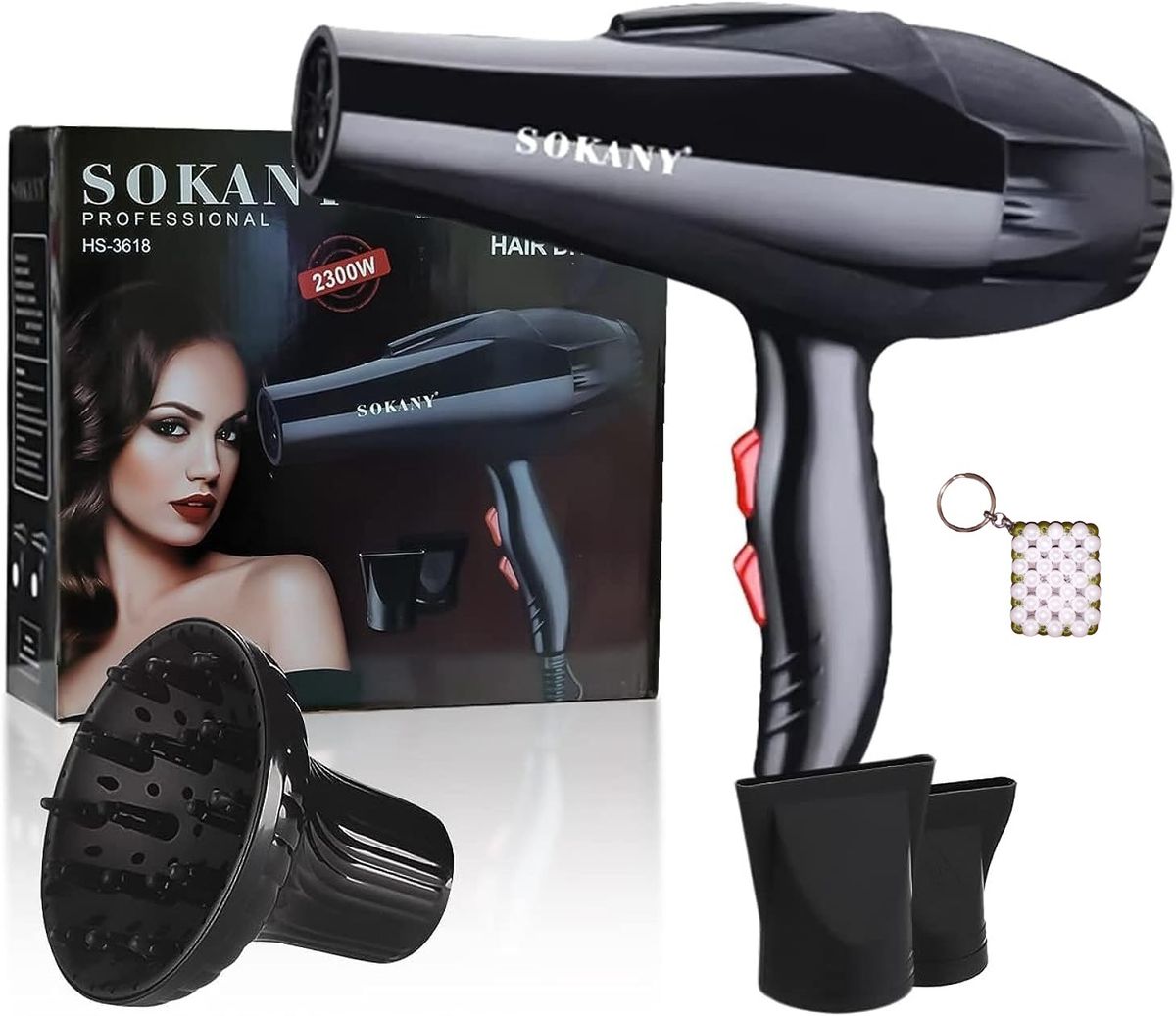 Sokany Hair Dryer with Nozzle & Diffuser | Shop Today. Get it Tomorrow ...