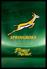 Springbok Emblem Rugby Poster with Black Frame | Buy Online in South ...