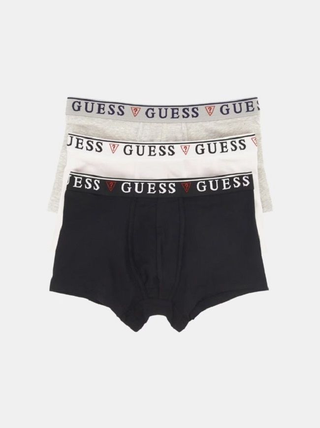 Guess - Men's Brian Hero Boxer Trunk - 3 Pack - Black White Combo ...