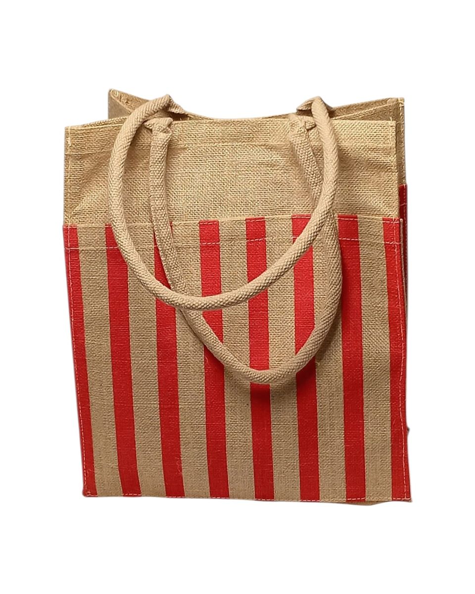 Ele Red Striped Hessian Bag | Shop Today. Get it Tomorrow! | takealot.com